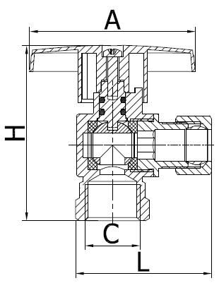 North American Quarter Turn Angle Valve 04 – Toval Fluid Control